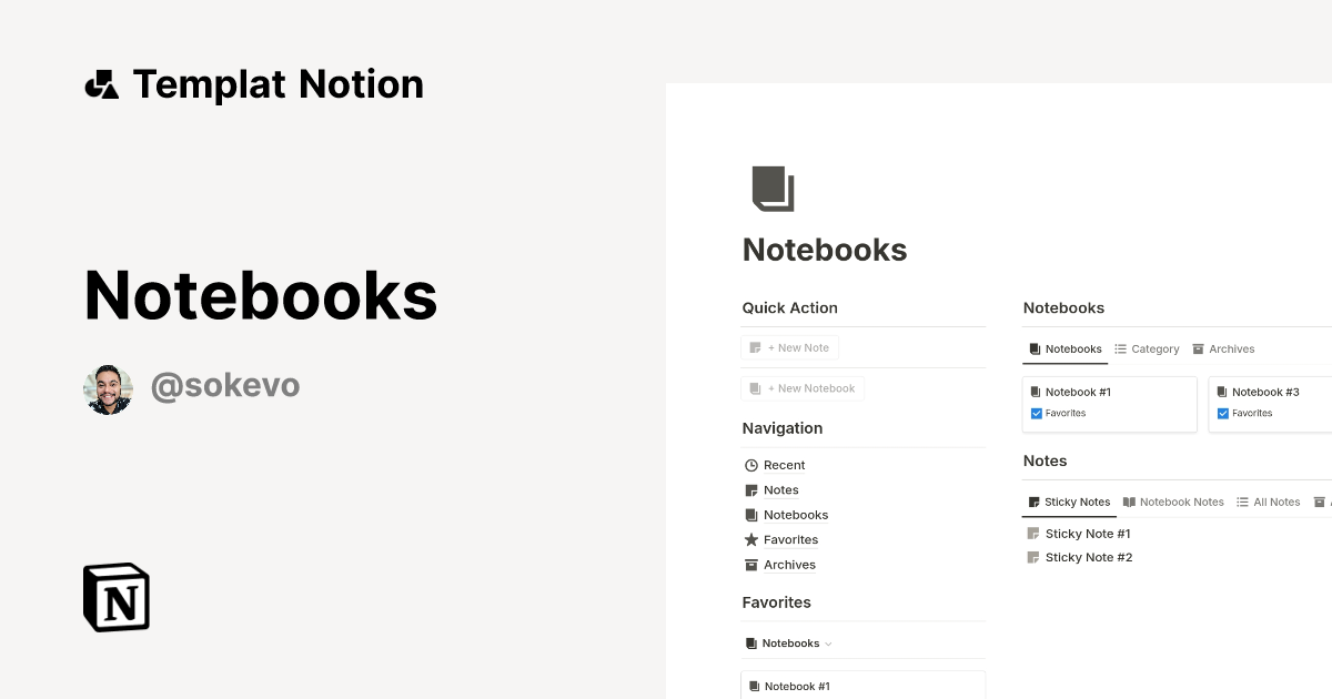 Templat Notebooks | Notion Marketplace