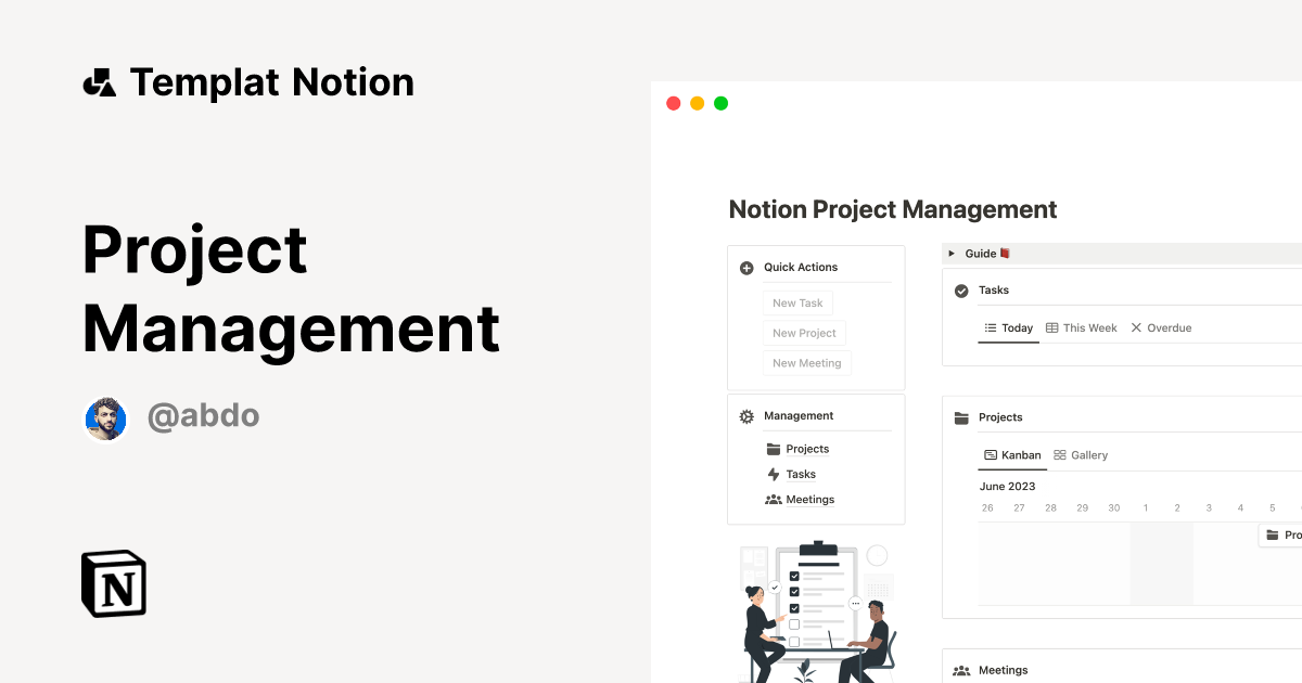 Templat Project Management | Notion Marketplace