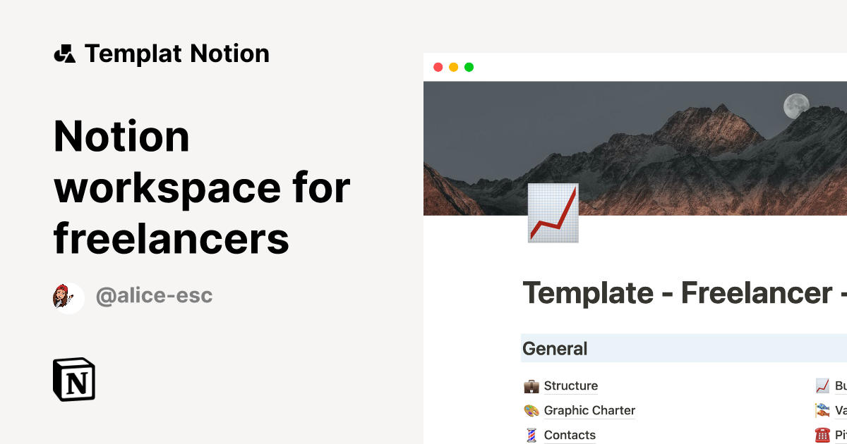 Templat Notion workspace for freelancers | Notion Marketplace