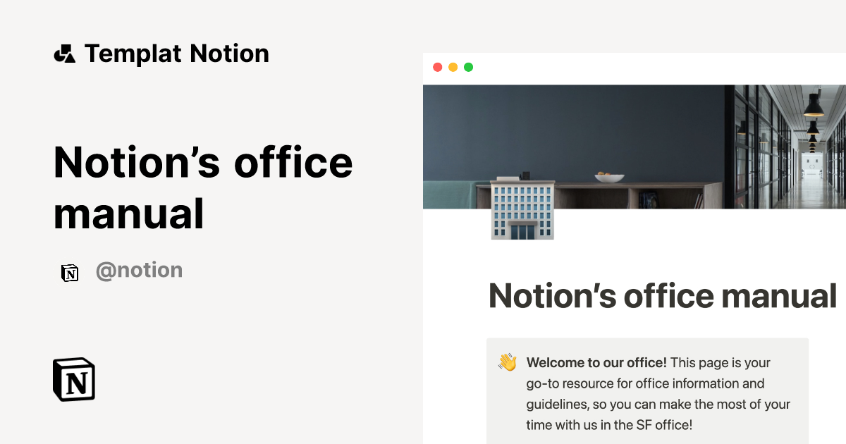 Notion’s office manual Templat oleh Notion | Notion Marketplace