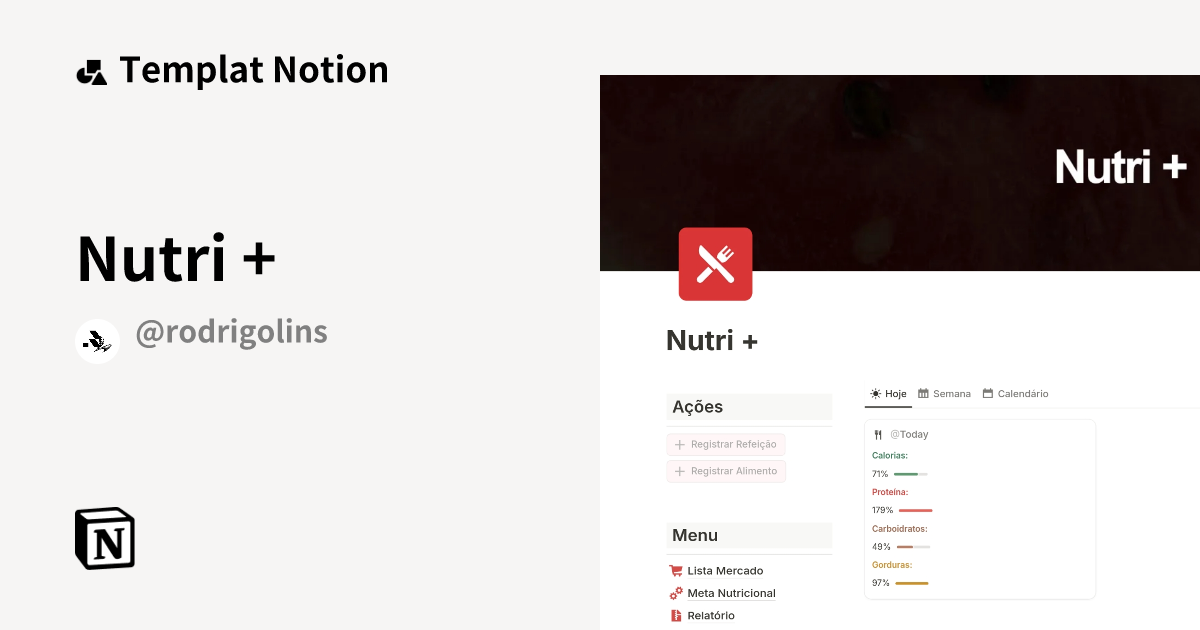Templat Nutri + | Notion Marketplace