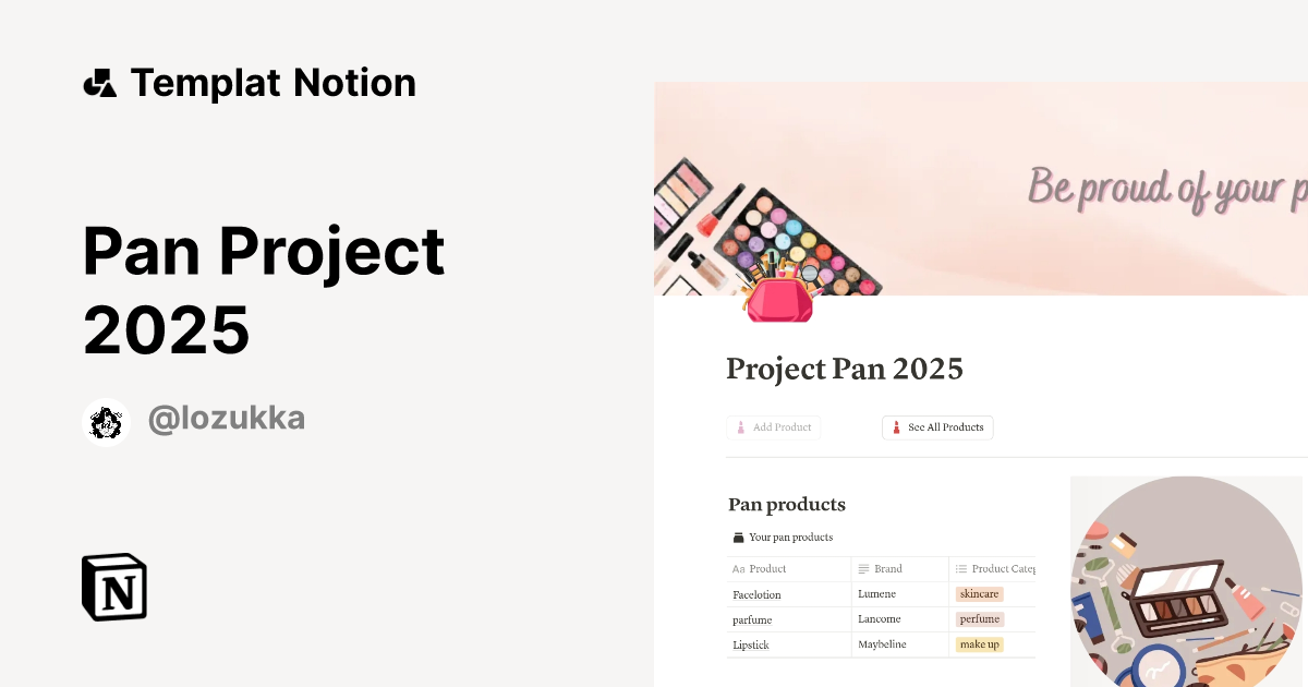 Templat Pan Project 2025 | Notion Marketplace