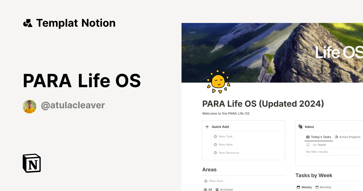 Templat PARA Life OS | Notion Marketplace