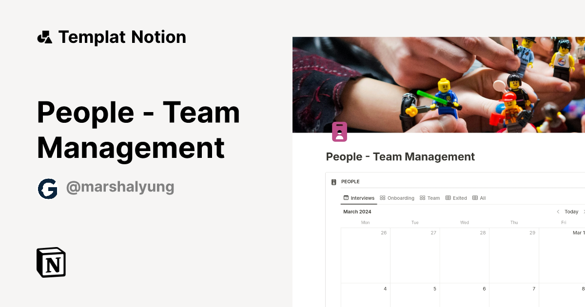 Templat People - Team Management | Notion Marketplace