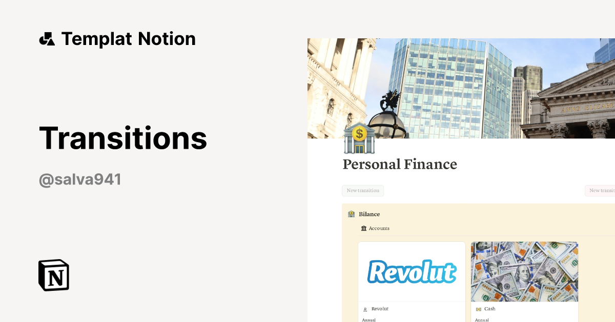 Templat Transitions | Notion Marketplace