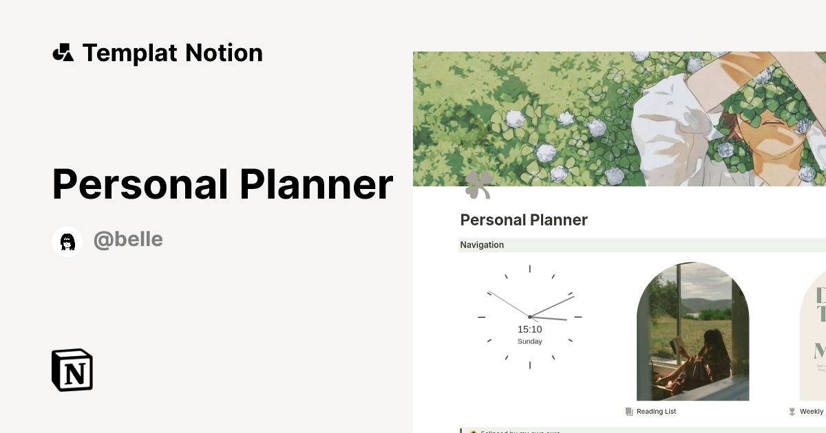 Templat Personal Planner | Notion Marketplace