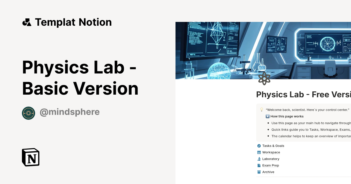 Templat Physics Lab - Basic Version | Notion Marketplace
