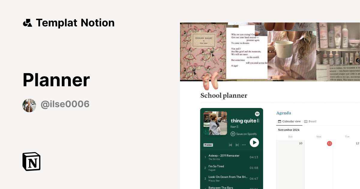 Templat Planner | Notion Marketplace