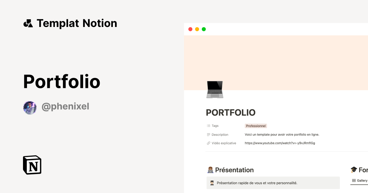 Templat Portfolio | Notion Marketplace
