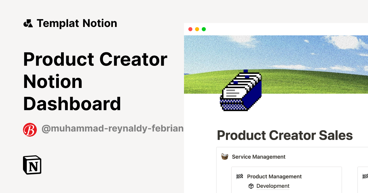 Templat Product Creator Notion Dashboard | Notion Marketplace
