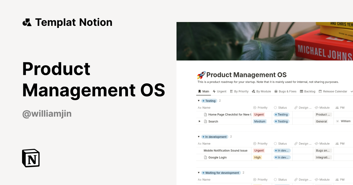 Templat Product Management OS | Notion Marketplace