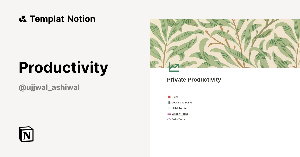 Templat Productivity | Notion Marketplace
