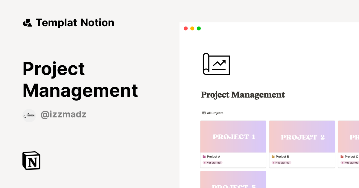 Templat Project Management | Notion Marketplace