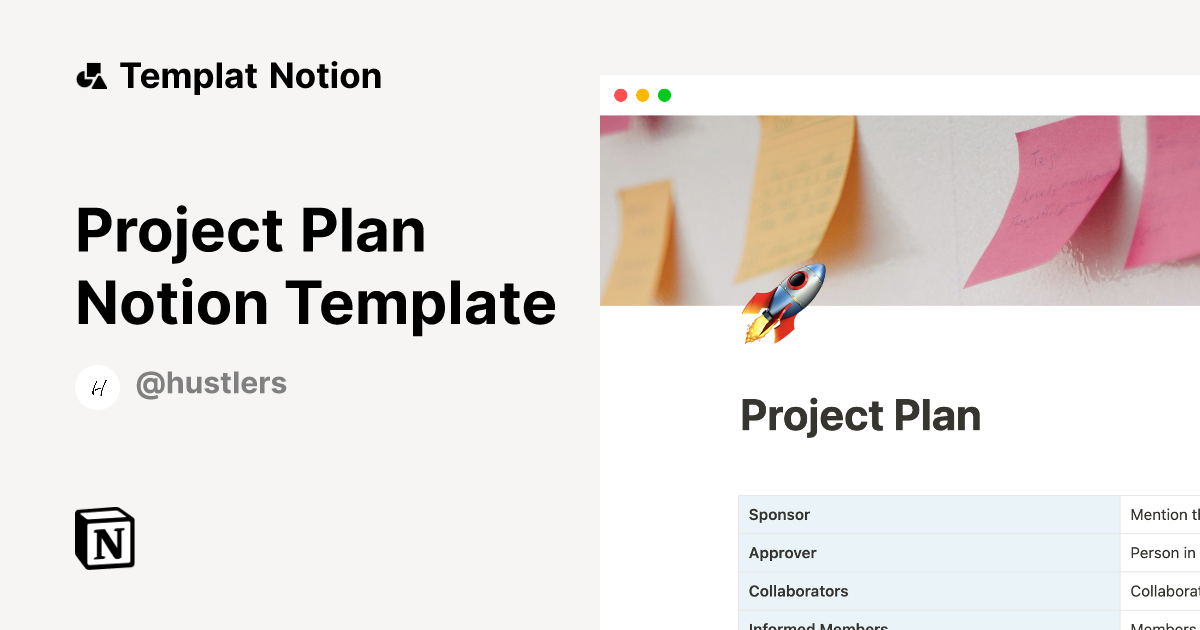 Templat Project Plan Notion Template | Notion Marketplace