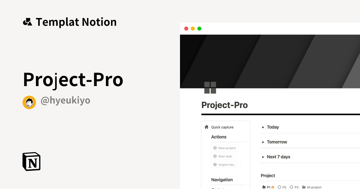 Templat Project-Pro | Notion Marketplace