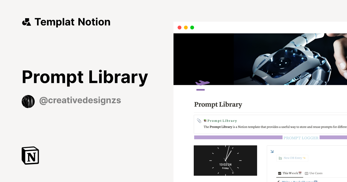 Templat Prompt Library | Notion Marketplace