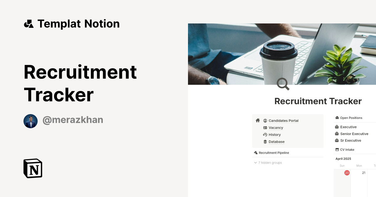 Templat Recruitment Tracker | Notion Marketplace