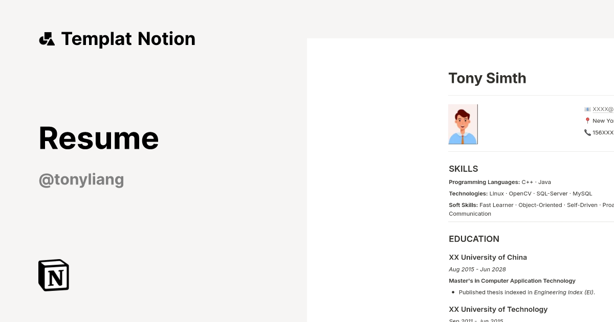 Templat Resume | Notion Marketplace