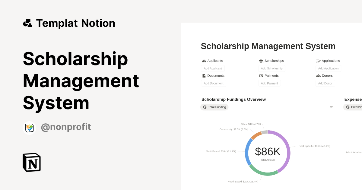 Scholarship Management System Templat oleh Nation for Non-Profit ...
