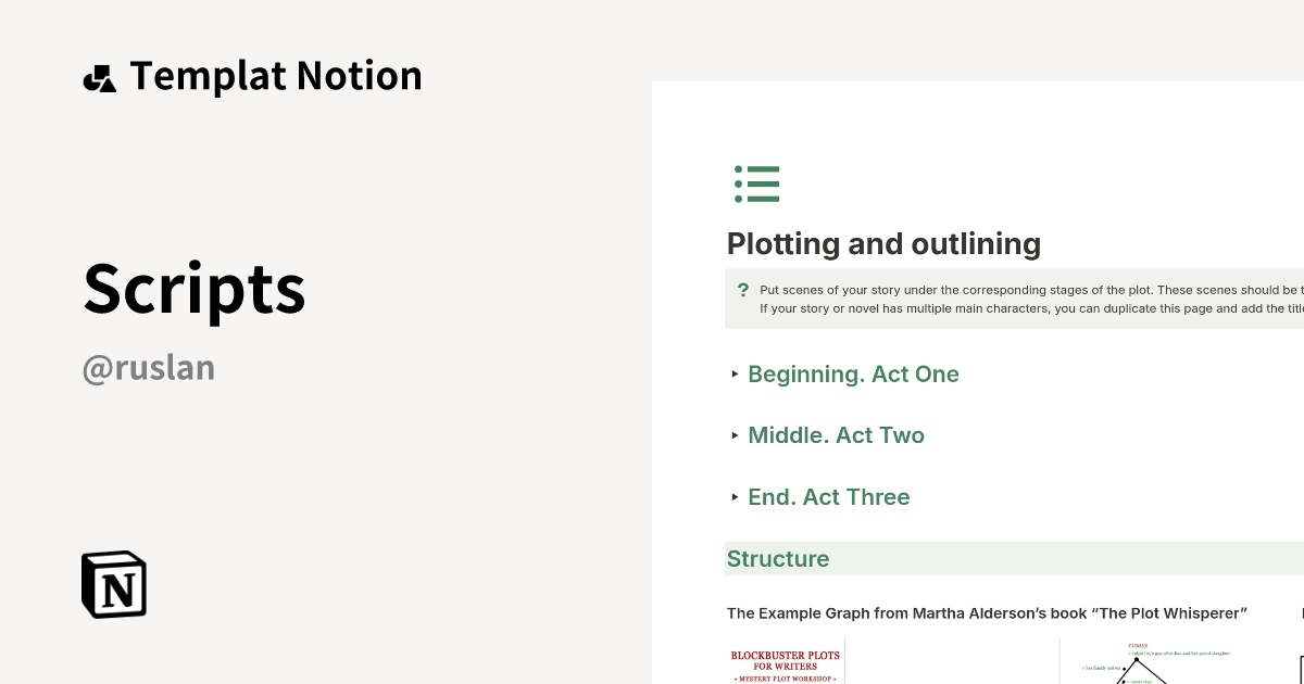 Templat Scripts | Notion Marketplace
