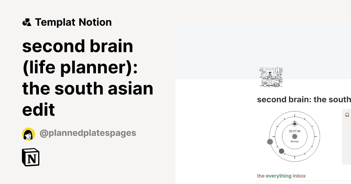 second brain (life planner): the south asian edit Templat oleh Template ...