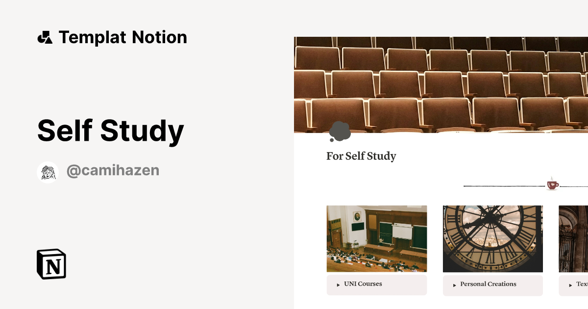 Templat Self Study | Notion Marketplace