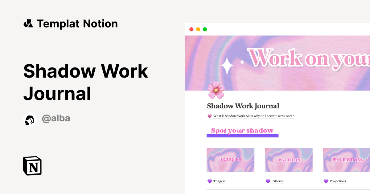 Templat Shadow Work Journal | Notion Marketplace