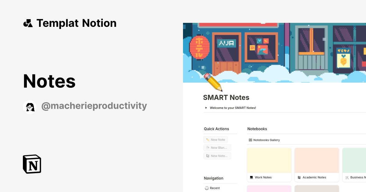 Templat Notes | Notion Marketplace