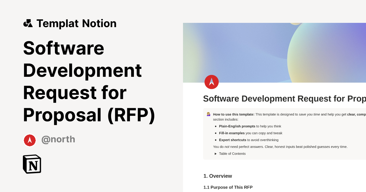 Software Development Request for Proposal (RFP) Templat oleh North ...