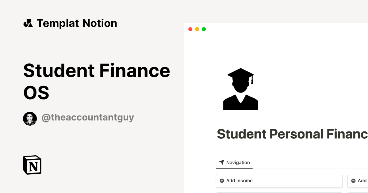 Templat Student Finance OS | Notion Marketplace
