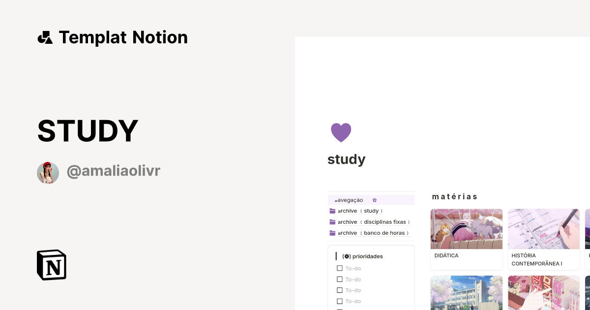 Templat STUDY | Notion Marketplace