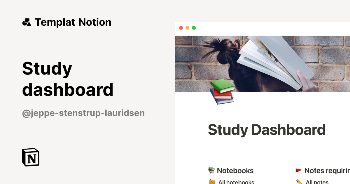 Templat Study dashboard | Notion Marketplace