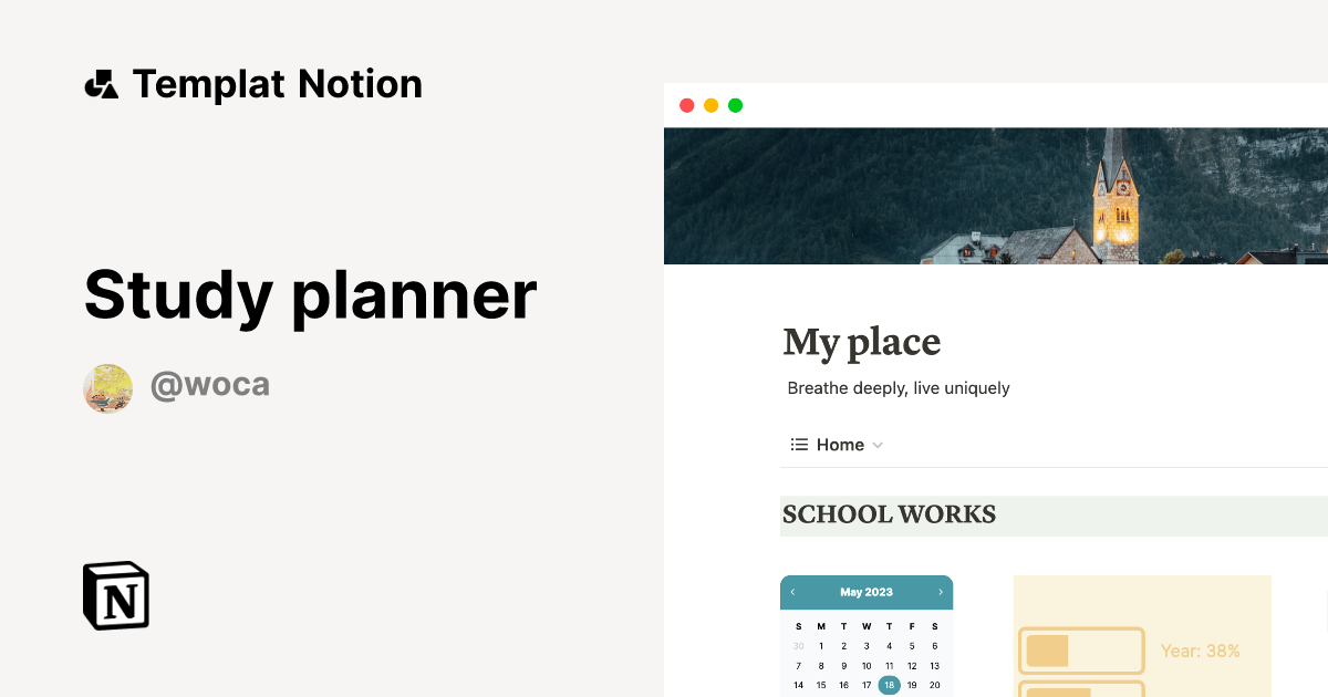 Templat Study planner | Notion Marketplace