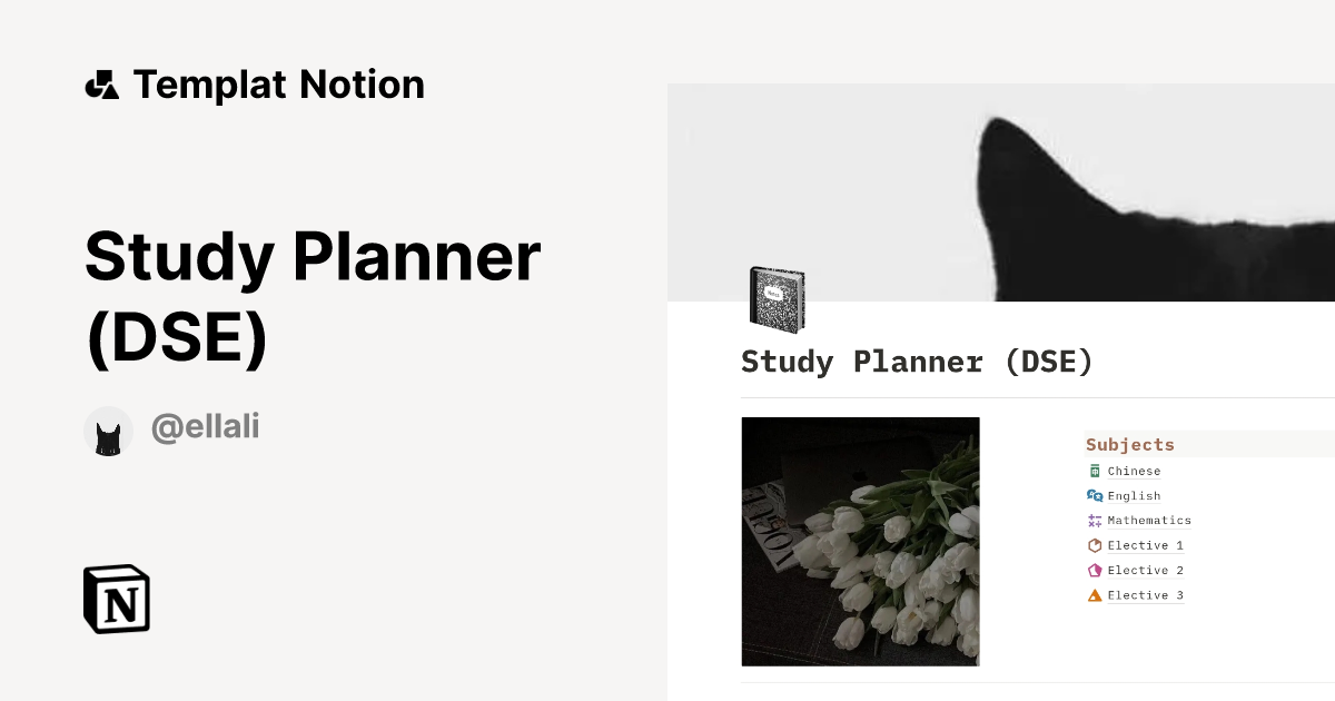 Templat Study Planner (DSE) | Notion Marketplace