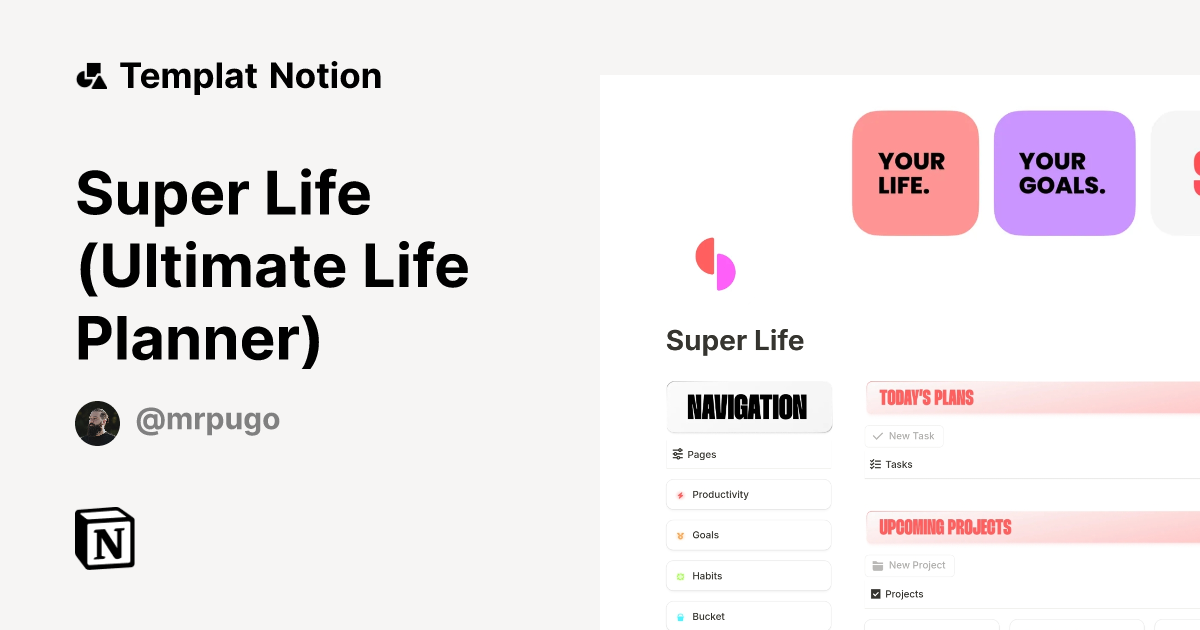 Templat Super Life (Ultimate Life Planner) | Notion Marketplace