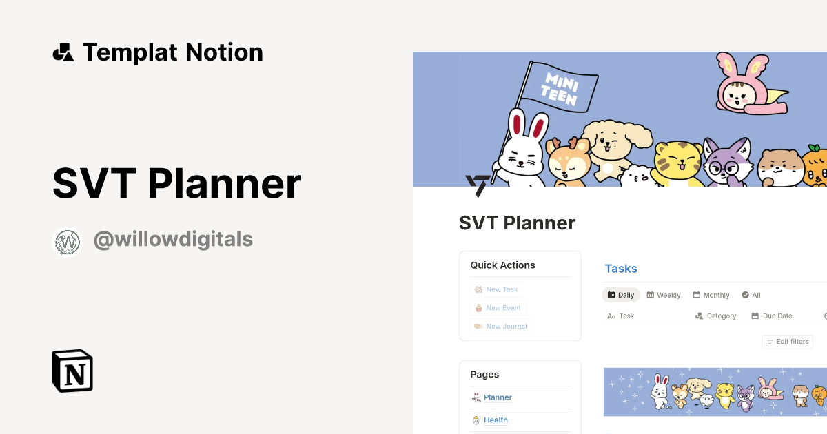 Templat SVT Planner | Notion Marketplace