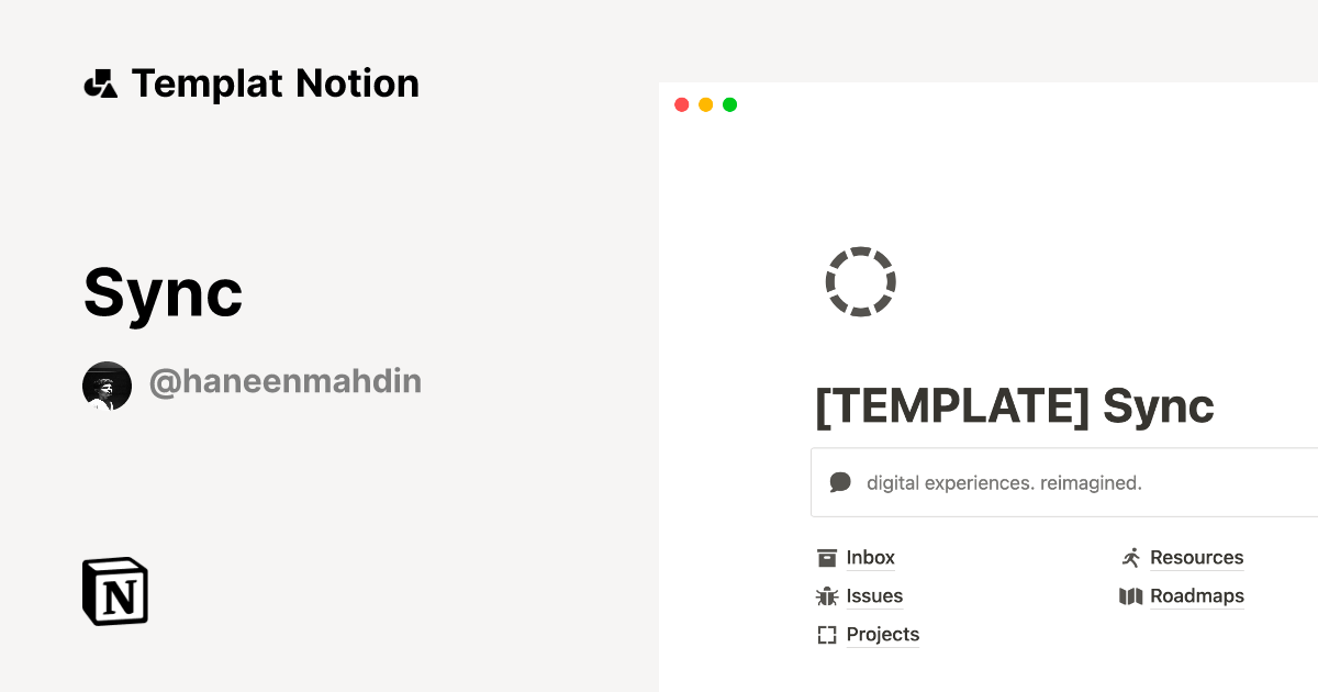 Templat Sync | Notion Marketplace