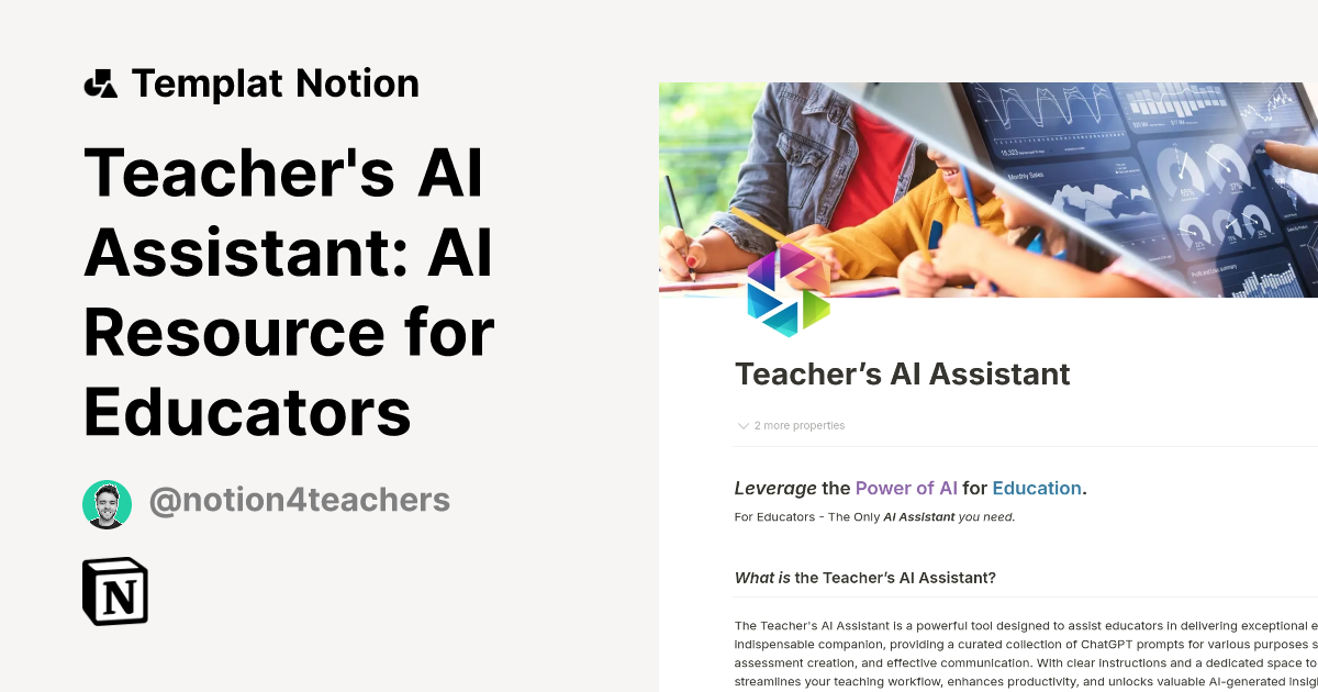 Templat Teacher's AI Assistant: AI Resource for Educators | Notion ...