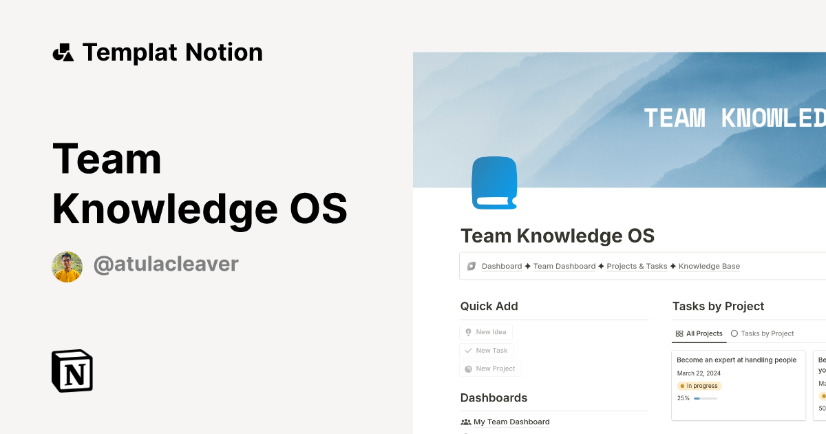 Templat Team Knowledge OS | Notion Marketplace
