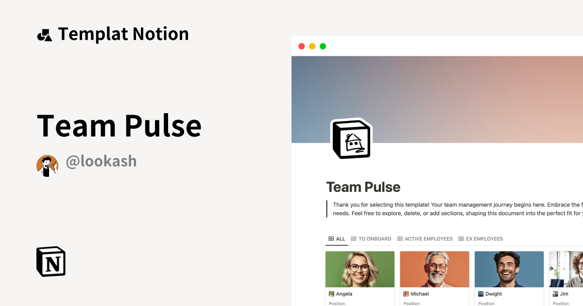 Templat Team Pulse | Notion Marketplace