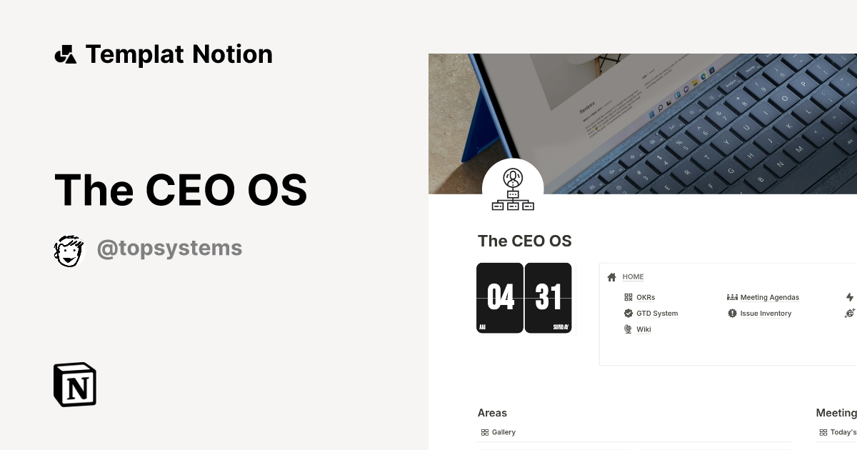 Templat The CEO OS | Notion Marketplace