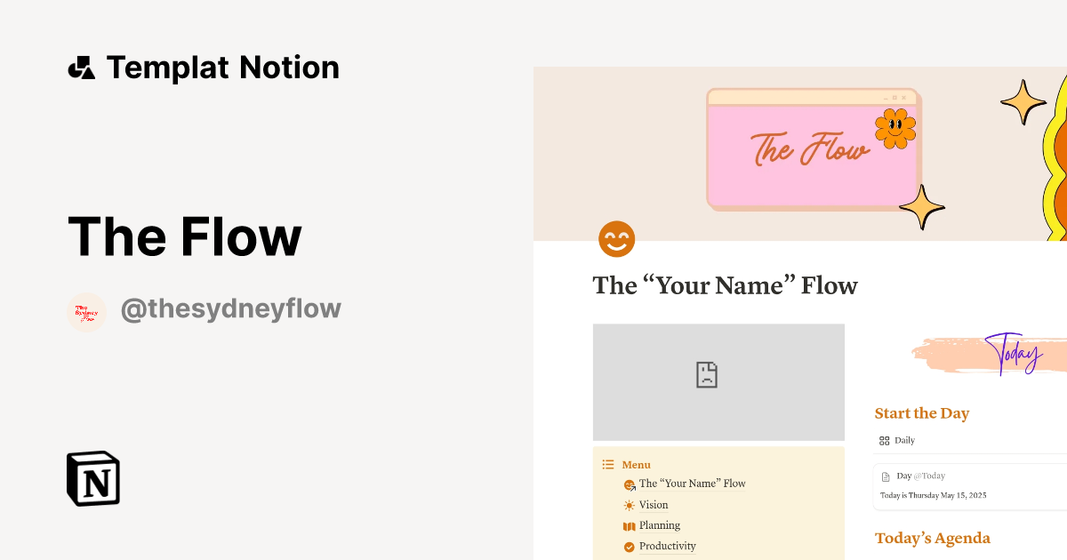 Templat The Flow | Notion Marketplace