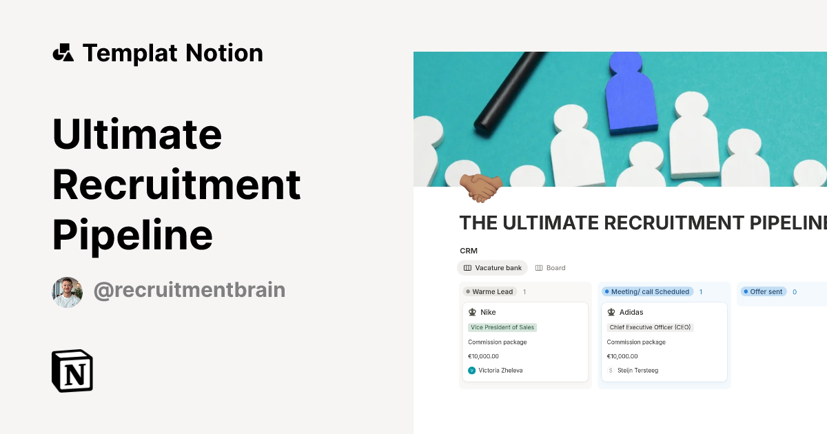 Ultimate Recruitment Pipeline Templat oleh Recruitmentbrain | Notion ...