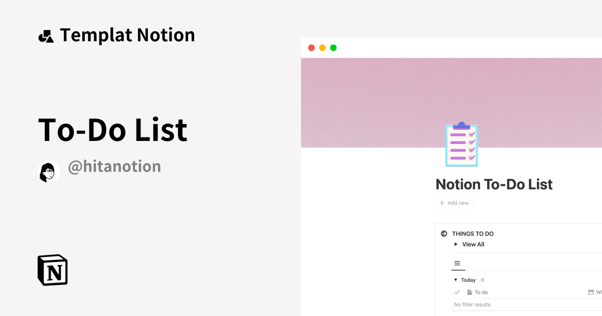Templat To-Do List | Notion Marketplace