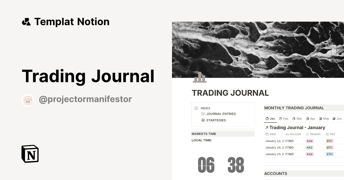 Templat Trading Journal | Notion Marketplace