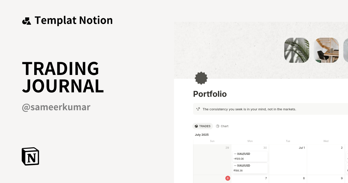 TRADING JOURNAL Templat oleh Trading Journal | Notion Marketplace