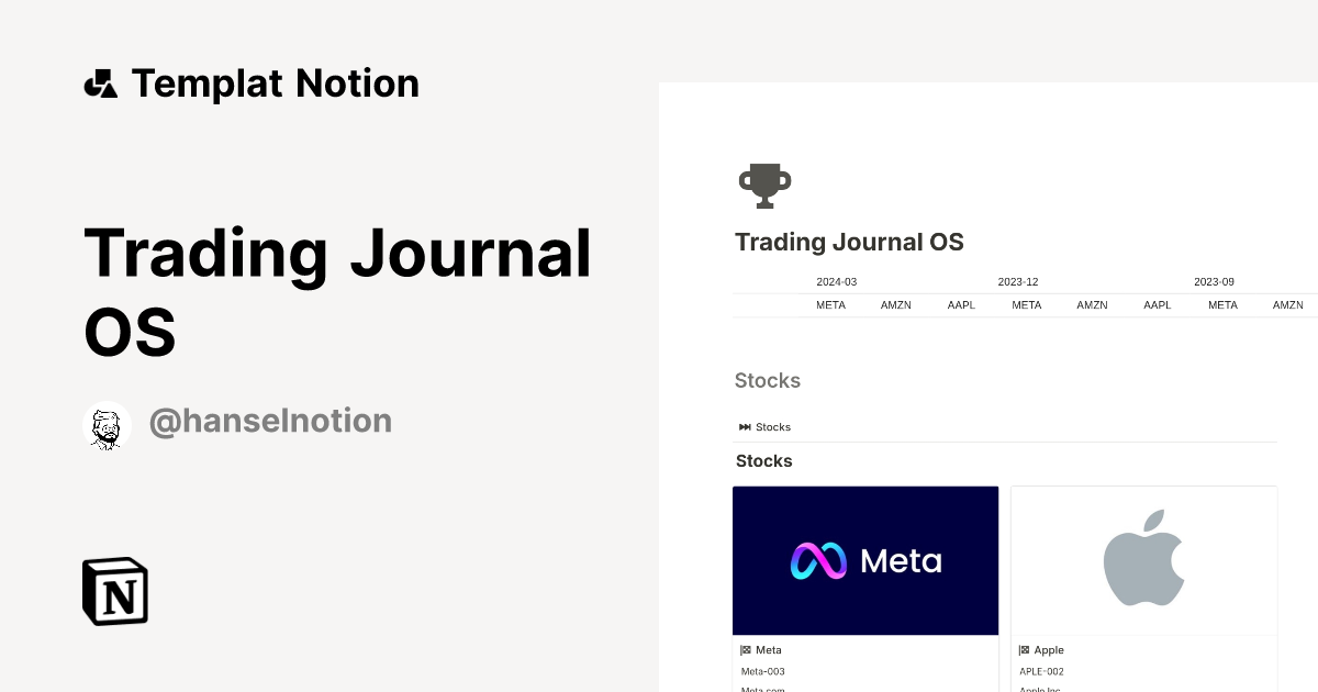 Templat Trading Journal OS | Notion Marketplace