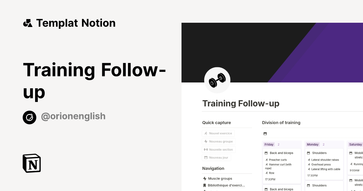 Templat Training Follow-up | Notion Marketplace