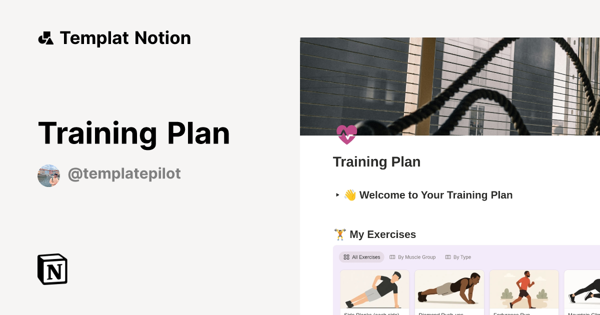 Templat Training Plan | Notion Marketplace