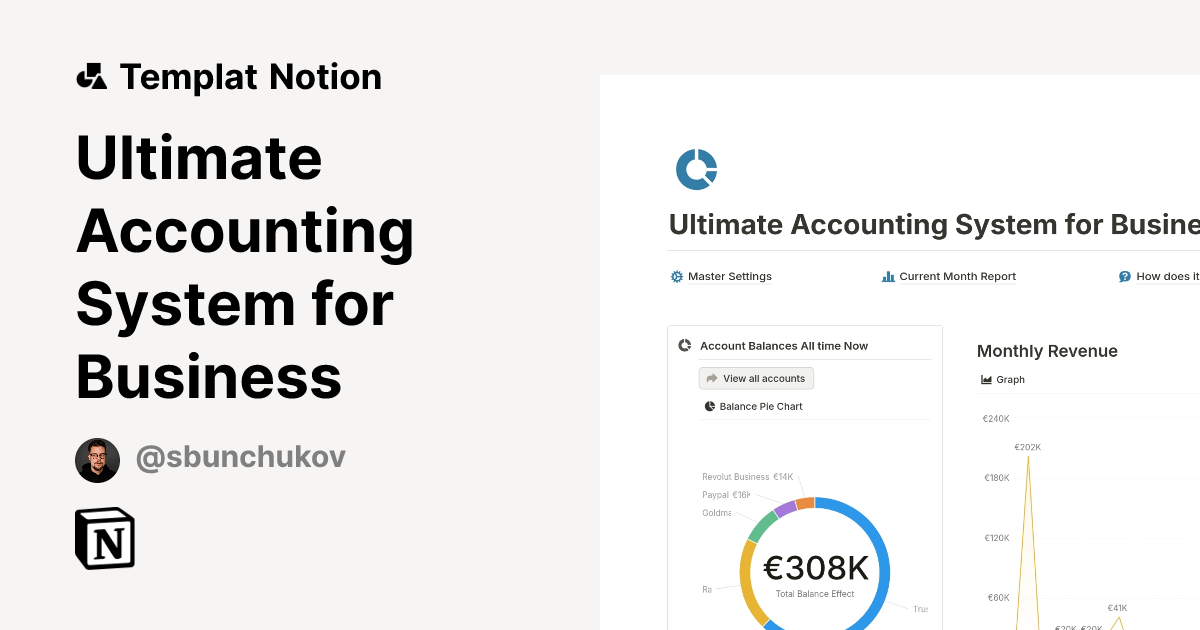 Templat Ultimate Accounting System for Business | Notion Marketplace